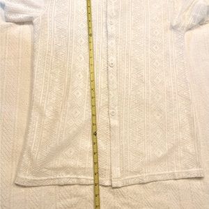 Shirts | White Mesh Net Yarn Shirt | Poshmark